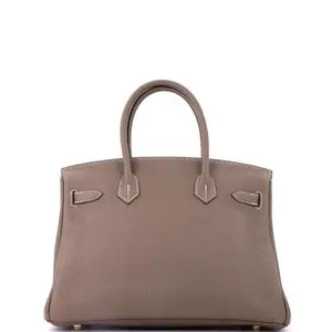 Hermès Birkin Handbag Togo With Gold Hardware 30 - Grey