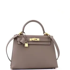Hermès Kelly Handbag Epsom With Gold Hardware 28 - Grey