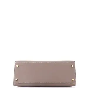 Hermès Kelly Handbag Epsom With Gold Hardware 28 - Grey