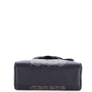 Goyard Saigon Top Handle Bag Coated Canvas With Leather Mini - Black