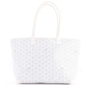 Goyard Artois Tote Coated Canvas Pm - White
