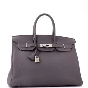 Hermès Birkin Handbag Togo With Palladium Hardware 35 - Grey