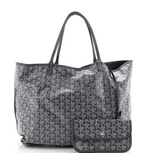 Goyard Anjou Reversible Tote Coated Canvas Gm - Grey