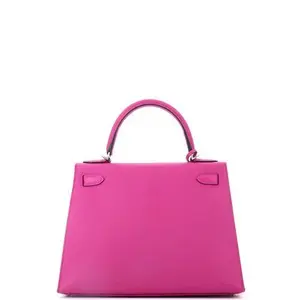 Hermès Kelly Handbag Epsom With Palladium Hardware 28