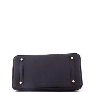 Hermès Birkin Handbag Black Epsom With Gold Hardware 30 - Noir