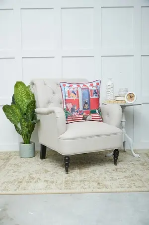 C&F HOME Cat Caravan Cotton Blend Hd Printed Accent Throw Pillow 18" X 18