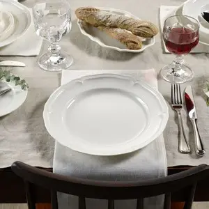 VILLEROY & BOCH Manoir Dinner Plate Set Of 6 - White