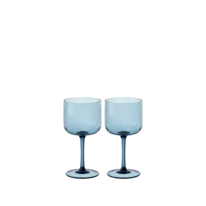 VILLEROY & BOCH Like Ice Wine / Water Glass Pair - Blue