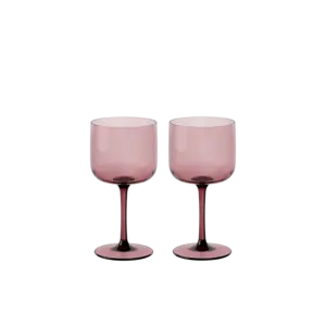 VILLEROY & BOCH Like Wine / Water Glass Pair - Grape