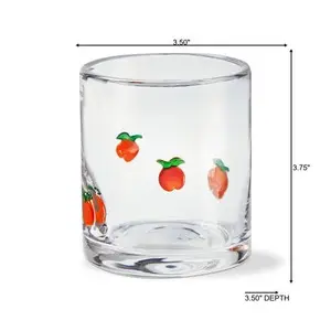 TAG Peach Double Old Fashioned Glass Glass Summer