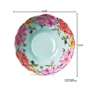 TAG In Bloom Melamine Serving Bowl Multi Melamine Spring
