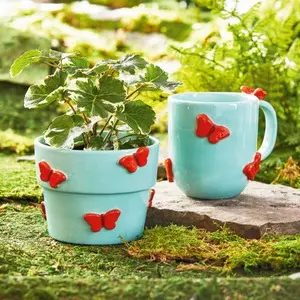 TAG Garden Butterfly Mug Multi Earthenware Spring