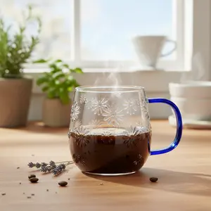 TAG Flower Glass Mug Glass Everyday