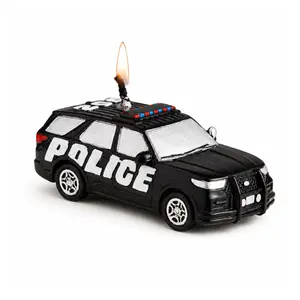SOUTHLAKE GIFTS Police Car Candle - Black