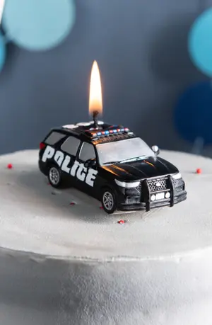 SOUTHLAKE GIFTS Police Car Candle