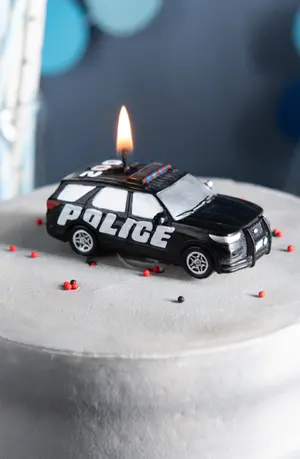 SOUTHLAKE GIFTS Police Car Candle