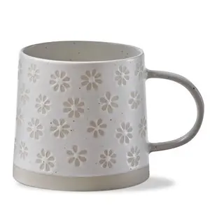 TAG Fleur Mug Natural Stoneware Everyday - Grey