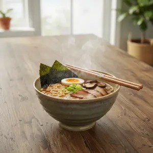 TAG Akira Noodle Bowl S/2 Taupe Taupe Stoneware Everyday