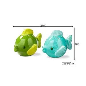 TAG Fish S&p S/2 Multi Earthenware Summer
