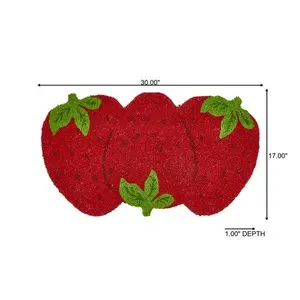 TAG Strawberry Non-slip Coir Mat Multi Coir Summer