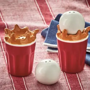 TAG Beer Pong S&p S/2 Multi Earthenware Summer