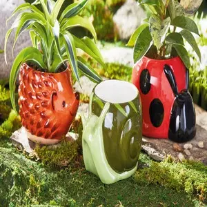 TAG Ladybug 4" Planter Multi Earthenware Spring