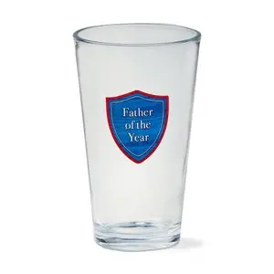TAG Father Of The Year Pilsner Beer Glass Dishwasher Safe - Clear