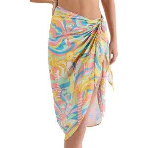 Kenny Flowers Printed Maxi Pareo - Yellow