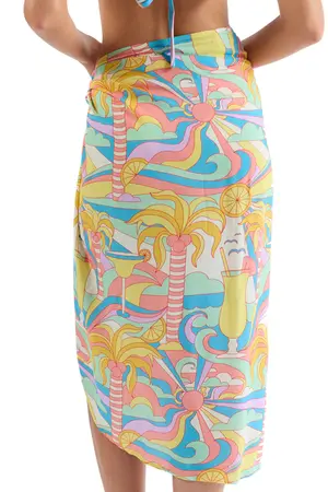 Kenny Flowers Printed Maxi Pareo