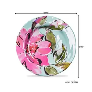 TAG In Bloom Melamine Salad Plate Multi Melamine Spring