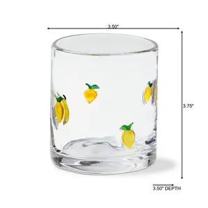 TAG Lemon Double Old Fashioned Glass Glass Summer