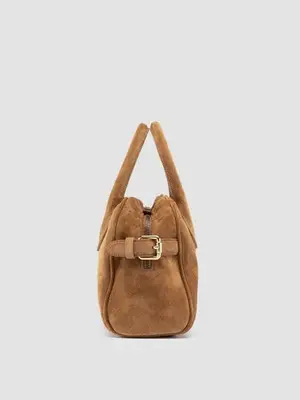 Officine Creative Julie 020 Suede Shoulder Bag