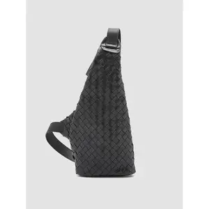 Officine Creative Armor 05 Woven Clutch - Black