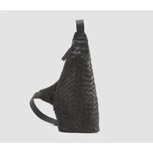 Officine Creative Armor 05 Woven Clutch - Brown