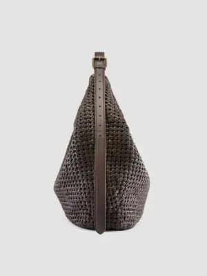 Officine Creative Vicky 002 Hand-woven Shoulder Bag - Brown