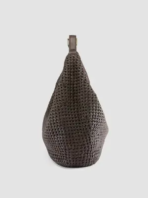 Officine Creative Vicky 002 Hand-woven Shoulder Bag - Brown