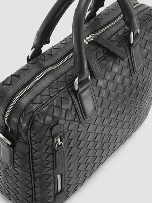 Officine Creative Armor 011 Hand-woven Shoulder Bag - Black