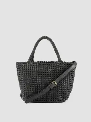 Officine Creative Vicky 001 Woven Leather Mini Bag - Black
