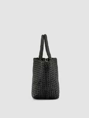 Officine Creative Vicky 001 Woven Leather Mini Bag - Black