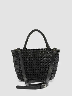 Officine Creative Vicky 001 Woven Leather Mini Bag - Black