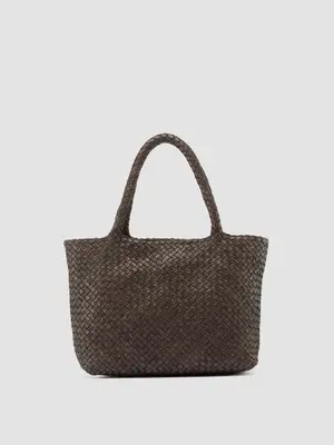 Officine Creative Raquel 001 Hand-woven Shoulder Bag - Brown