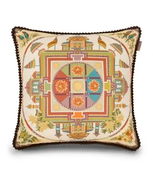 Etro Mandala Print Shanti Cushion - Brown