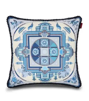 Etro Mandala Print Shanti Cushion - Blue