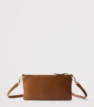 Prada Leather Chain Wallet - Brown