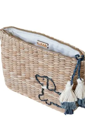 Likhâ Dachshund Embroidered Wristlet