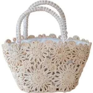 LIKHÂ LIKHA Abaca Small Floral Weave Tote