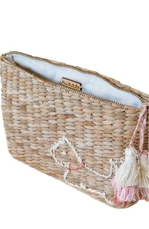 Likhâ Westie Embroidered Wristlet