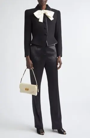 Valentino Garavani Tailored Double Duchessa Stretch Silk Pants