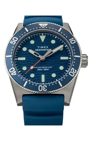 Timex® Timex Deepwater Dive Watch With Synthetic Strap