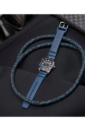 Timex® Timex Deepwater Reef Gmt Watch With Synthetic Strap
